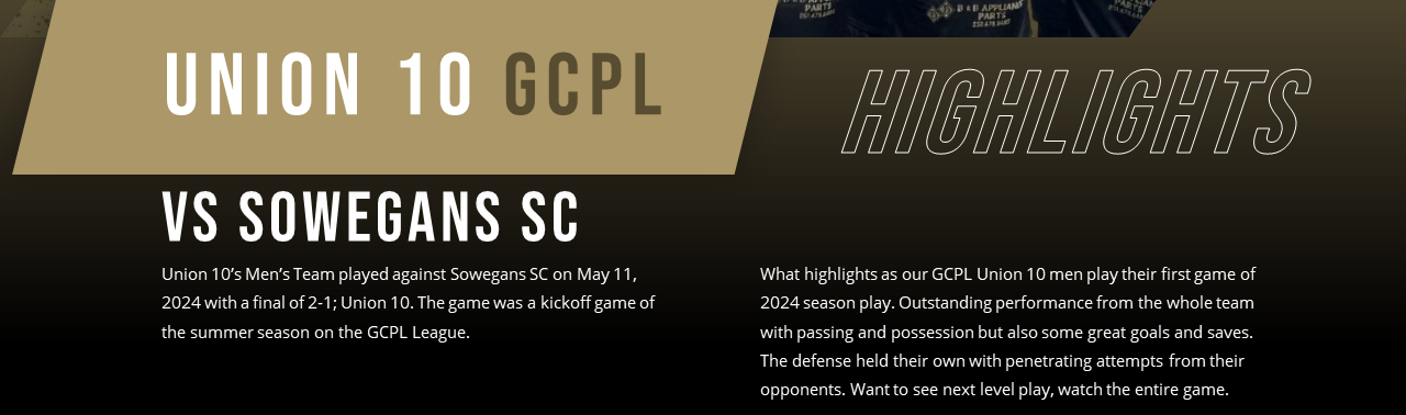 Home - Men's Union 10 Teams